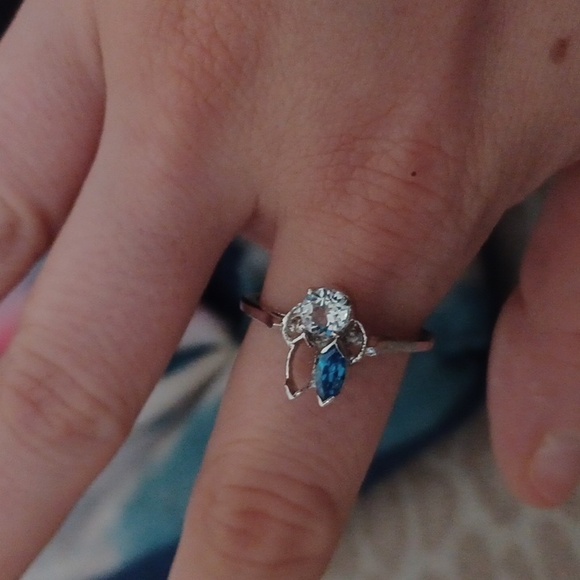 Jewelry | Genuine Blue Topaz And Aquamarine Ring Missing Stone Please ...